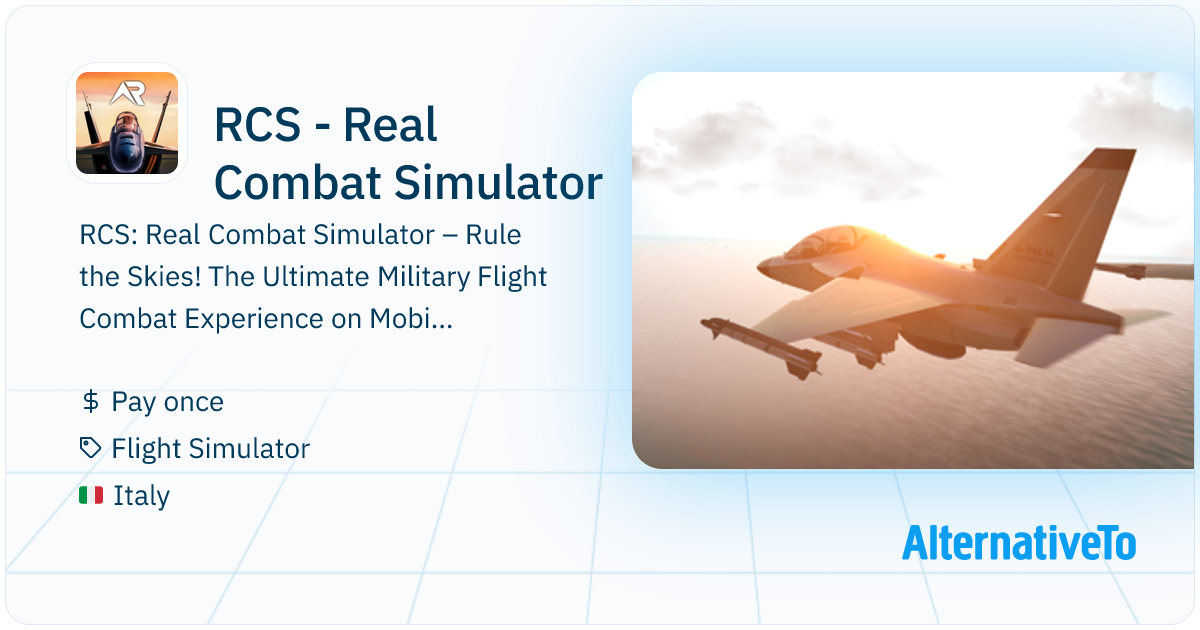 RCS - Real Combat Simulator: Modern Warplanes, Fighter Jets | AlternativeTo