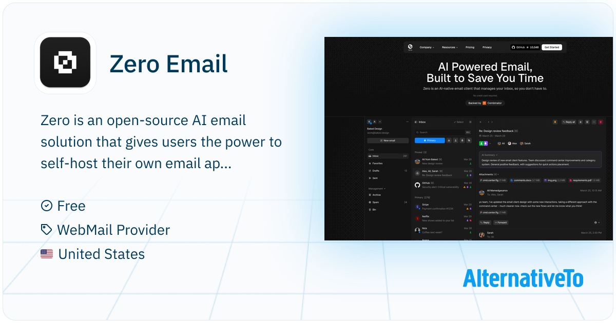 Zero Email: Zero is an AI-native email client that manages your inbox ...