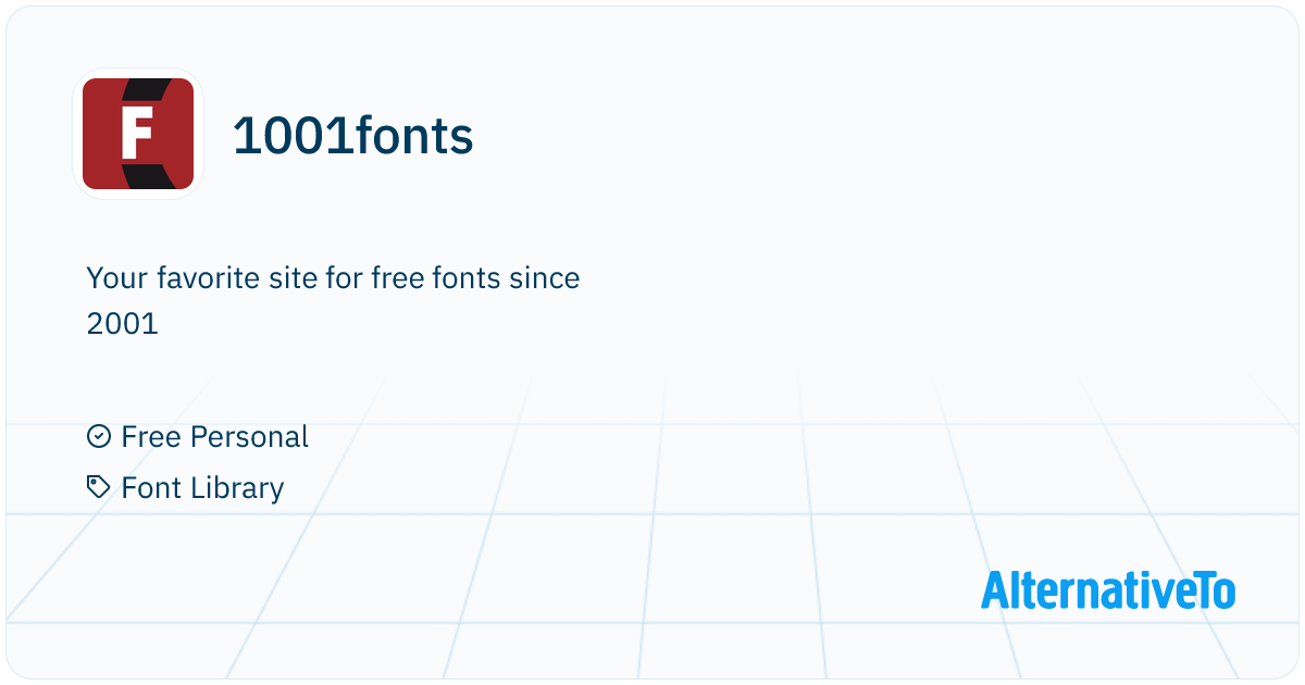 1001fonts: Free fonts | AlternativeTo