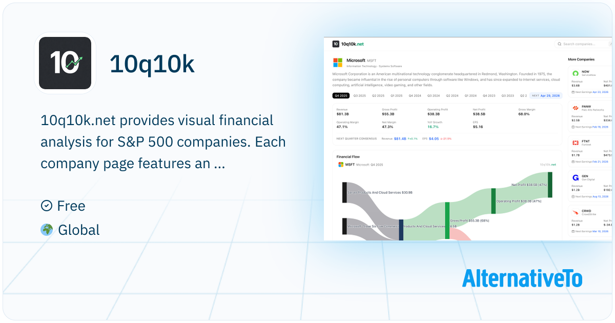 10q10k: Visual financial reports for S&P 500 companies using Sankey ...
