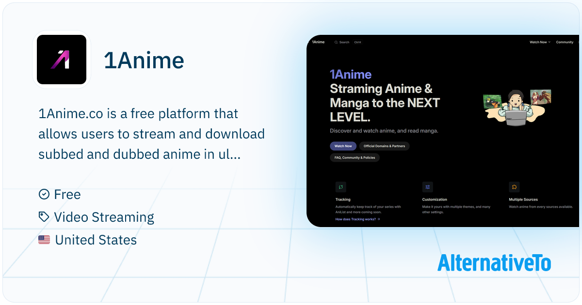 1Anime: | AlternativeTo