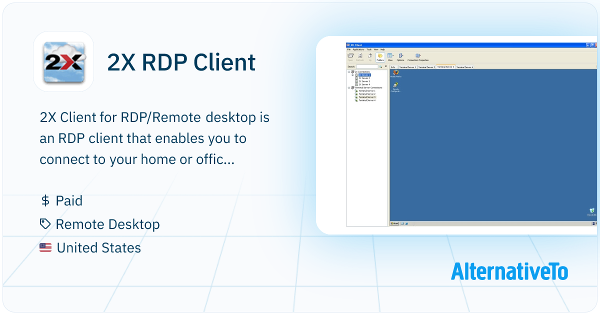 2X RDP Client: 2X Client for RDP/Remote desktop is an RDP client ...