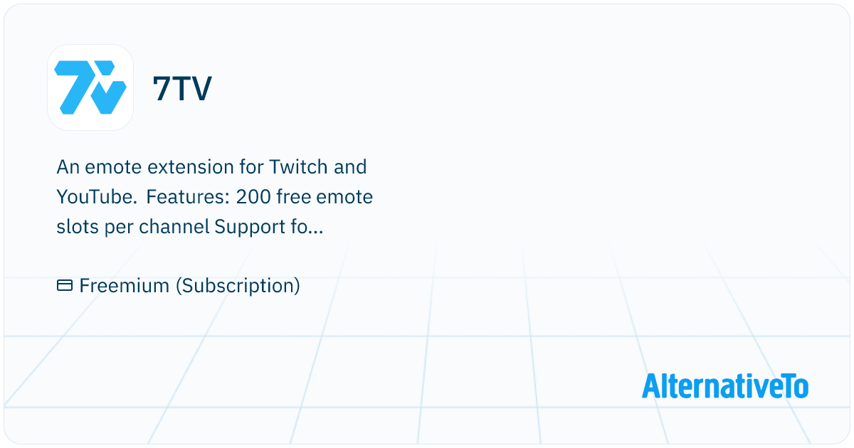 7TV: A new emote service and extension for Twitch and YouTube ...