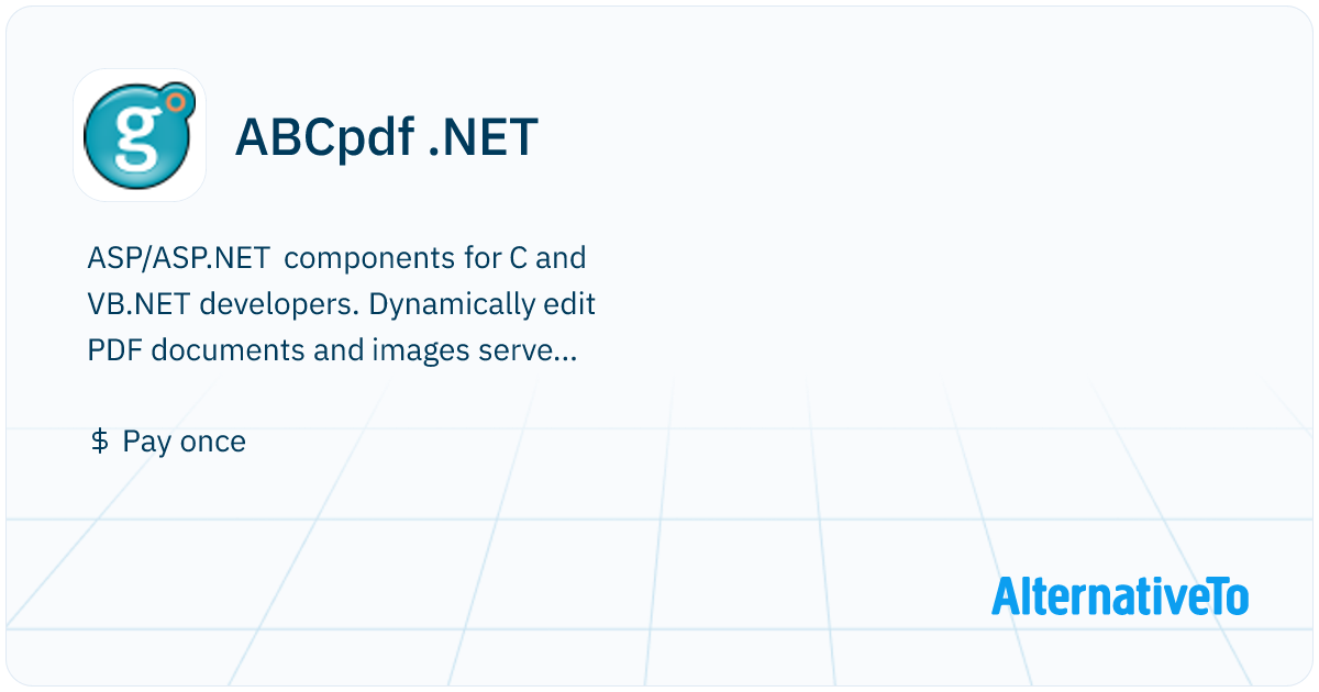 ABCpdf .NET: Use ABCpdf to create Adobe PDF documents on the fly ...