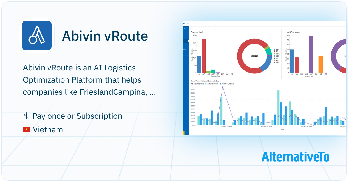 Abivin vRoute: VRoute is an AI Logistics Optimization Platform enabling ...