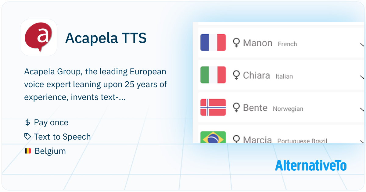 Acapela TTS: Acapela Group, the leading European voice expert ...