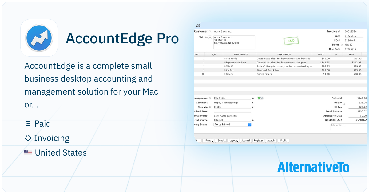 AccountEdge Pro: Powerful, easy to use, business accounting software ...