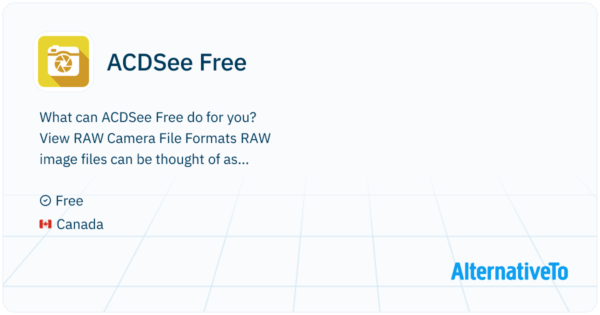 ACDSee Free: A fast and powerful file browser, ideal for viewing RAW ...