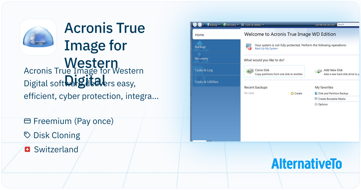 Acronis True Image for Western Digital: Software | AlternativeTo