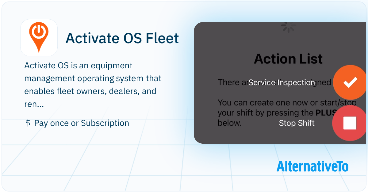Activate OS Fleet: Managing equipment across industries, including ...