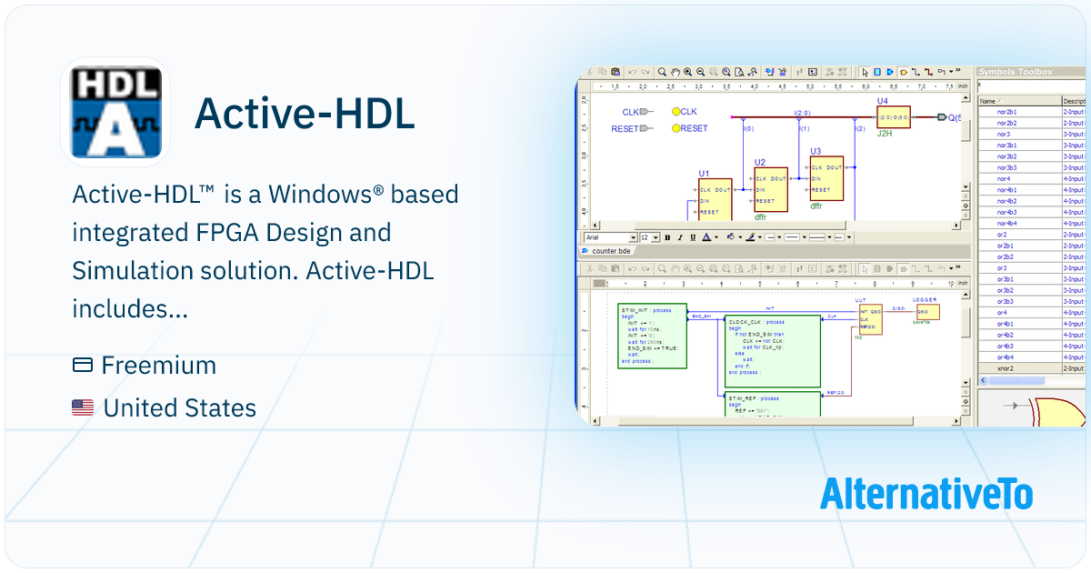 Active-HDL: Windows® based integrated | AlternativeTo