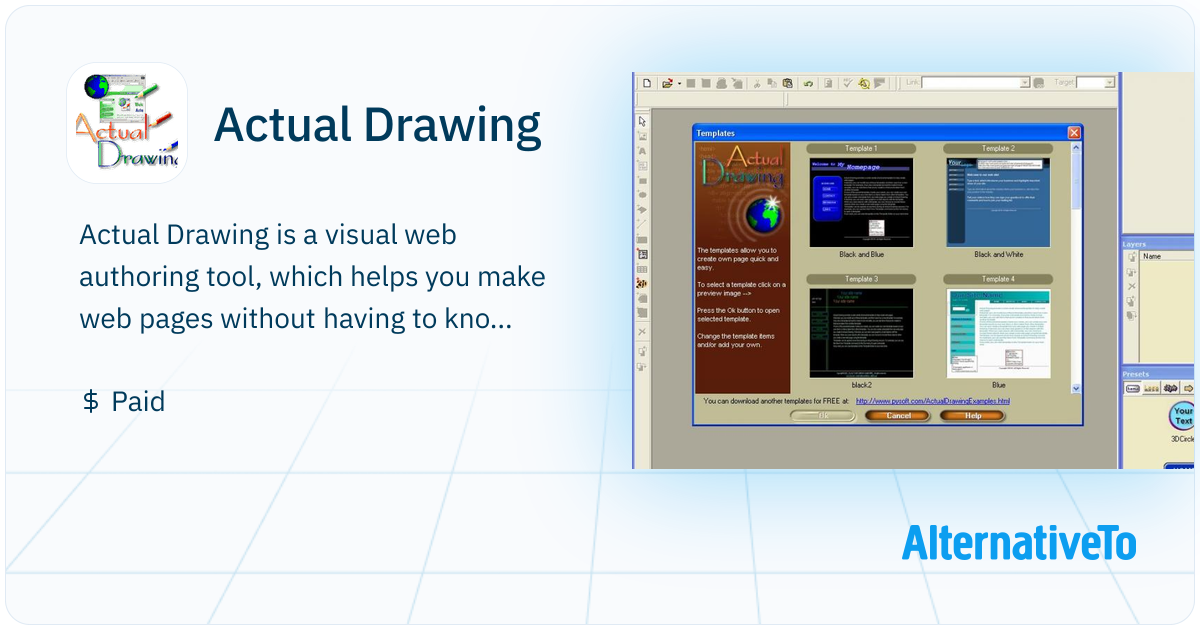 Actual Drawing: Drag and drop website creator with many features ...