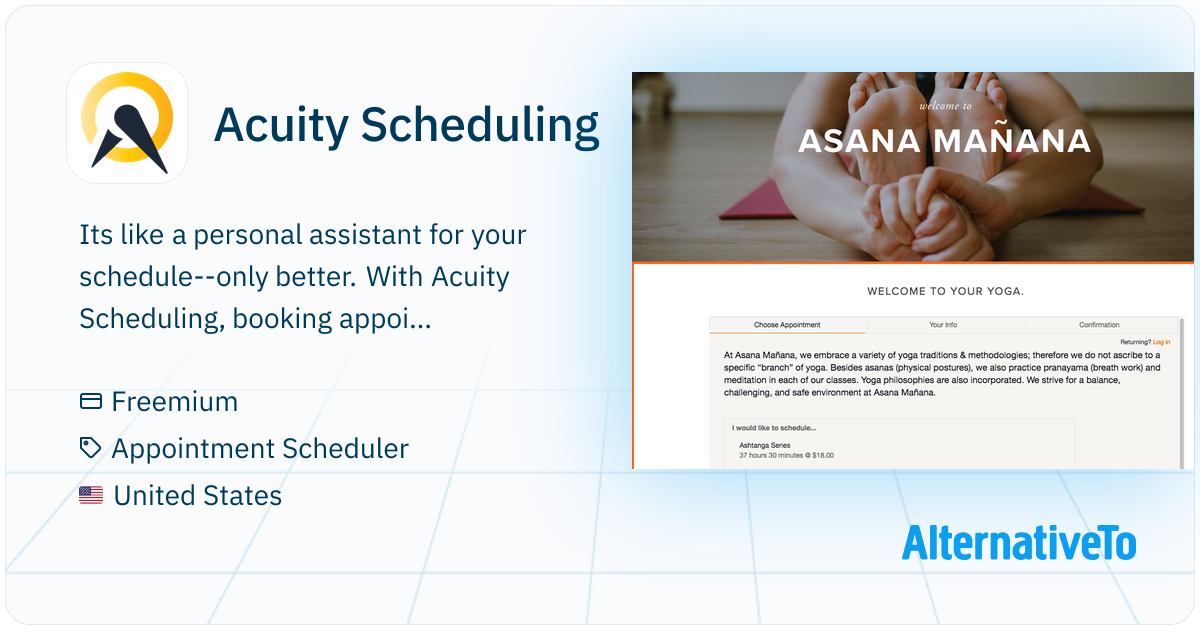 Acuity Scheduling: Its like a personal assistant for your | AlternativeTo