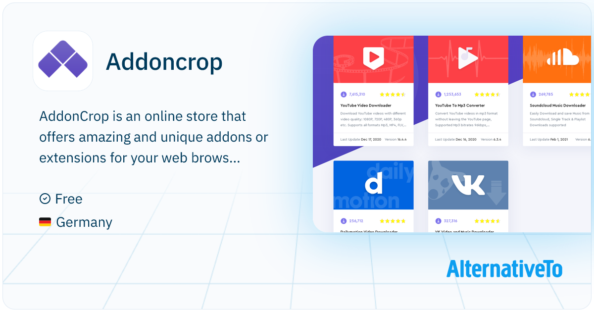 Addoncrop: AddonCrop is an online store that offers amazing | AlternativeTo