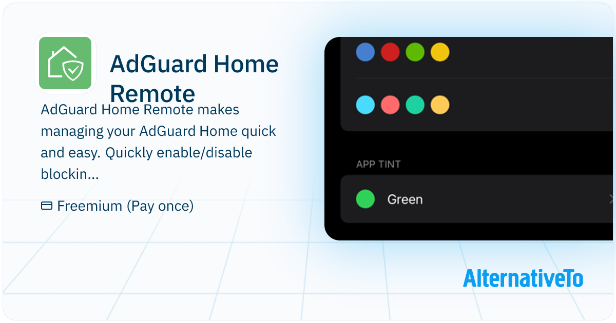 AdGuard Home Remote: Makes managing your AdGuard | AlternativeTo