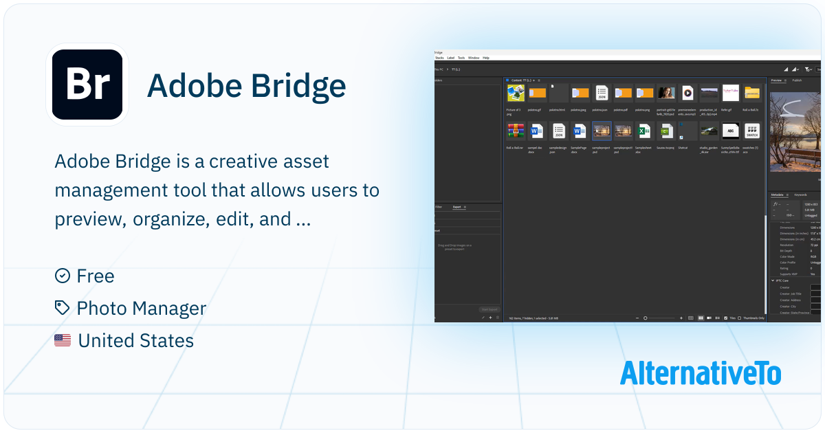 Adobe Bridge: Free asset manager with Adobe integration | AlternativeTo