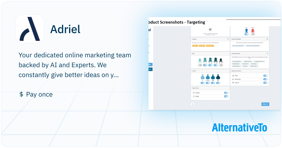 Adriel: Online marketing services for small businesses and startups. No ...