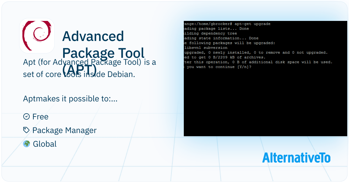 Advanced Package Tool (APT): Apt (for Advanced Package Tool) is a set ...