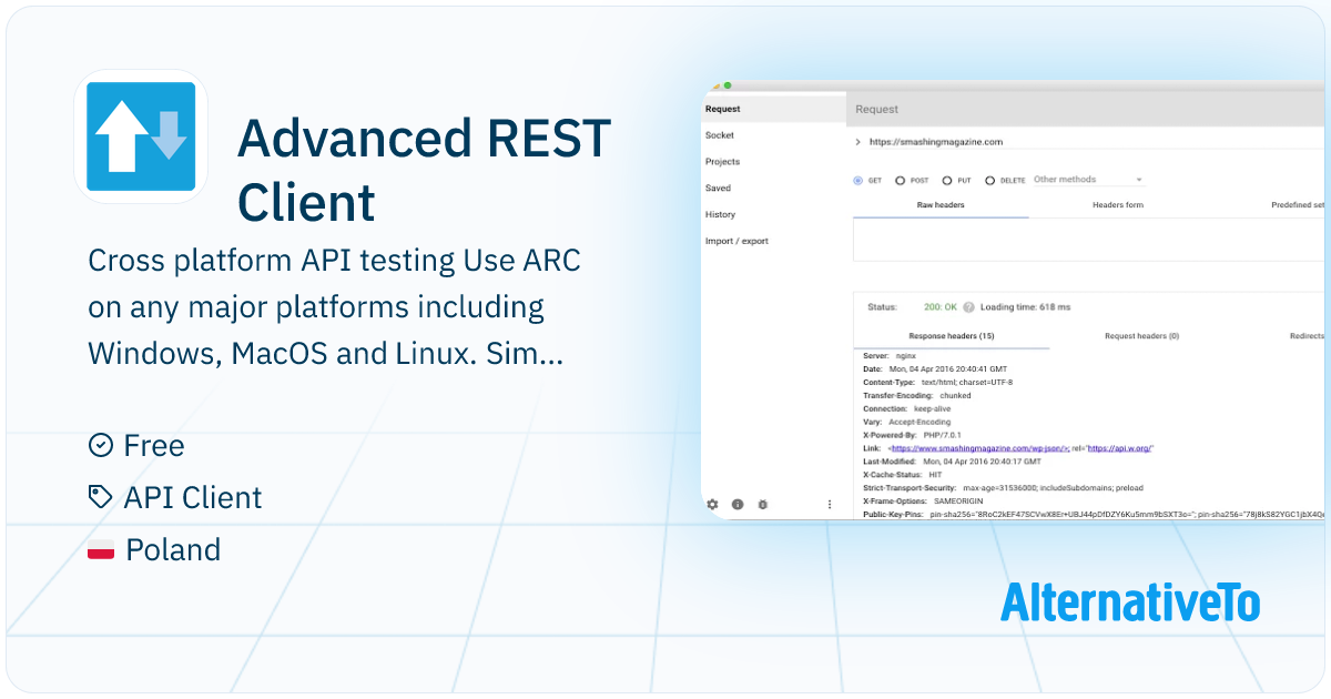 Advanced REST Client: API testing tool. Which allows web developers to ...