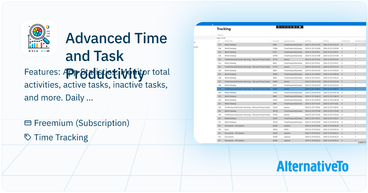 Advanced Time and Task Productivity: Tracker: Boost Your Productivity ...