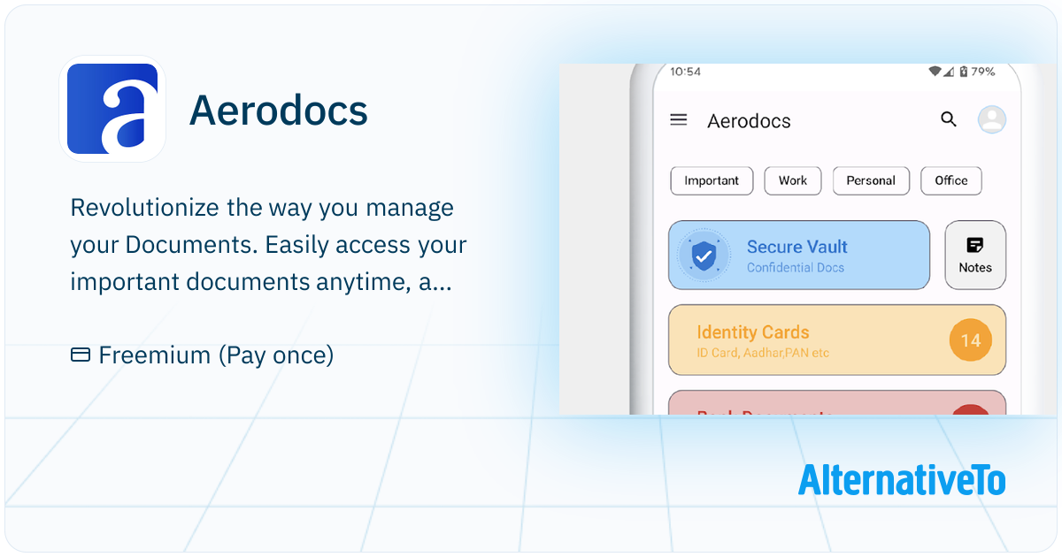 Aerodocs: Revolutionize the way you manage your documents | AlternativeTo