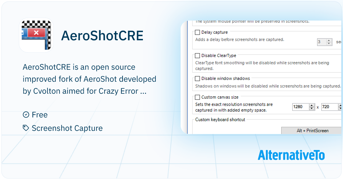 AeroShotCRE: An improved fork of AeroShot aimed for Crazy Errors ...