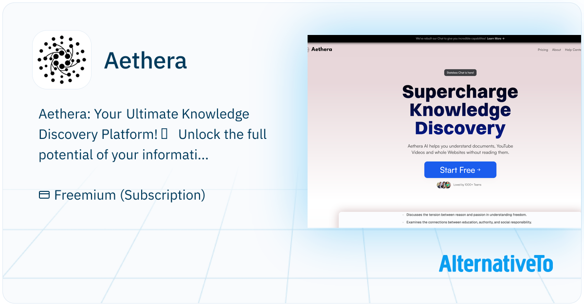 Aethera: Unlock the full potential of your information with Aethera ...