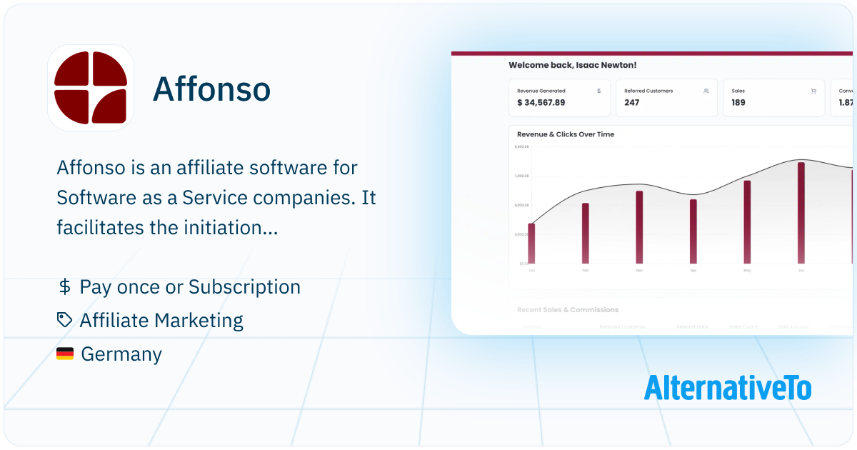 Affonso: Affiliate platform for SaaS with analytics and flexible ...