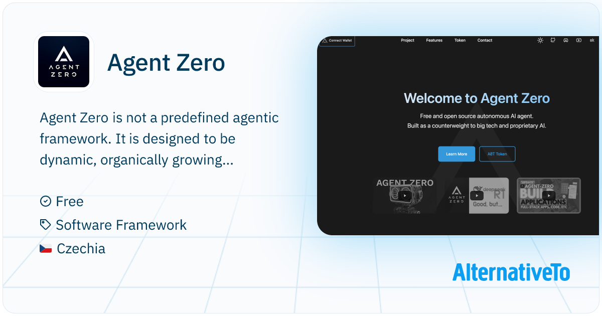 Agent Zero: AI framework. A personal, organic agentic framework that ...