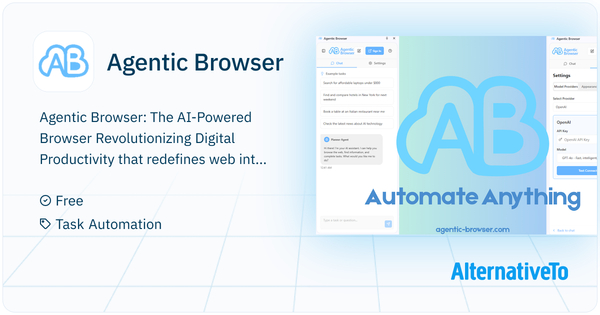 Agentic Browser: Lets AI control your browser using GPT-4o, Claude ...