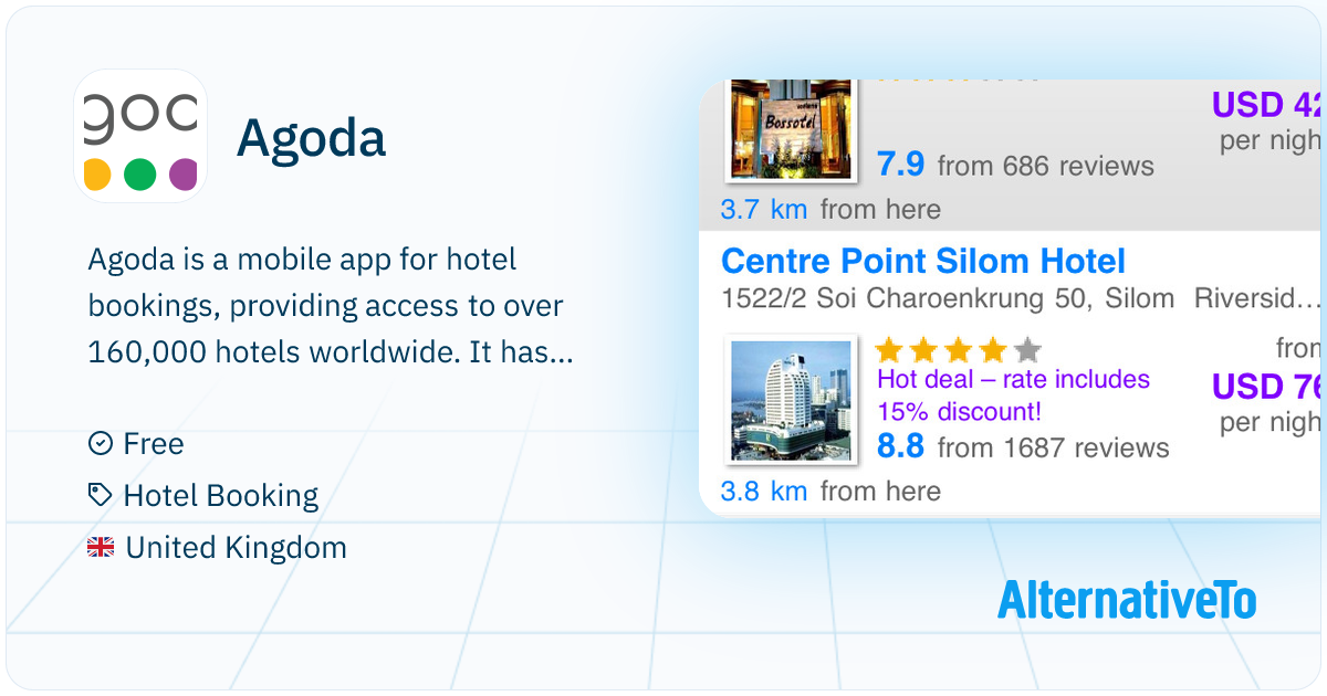 Agoda: Mobile app for hotel bookings | AlternativeTo