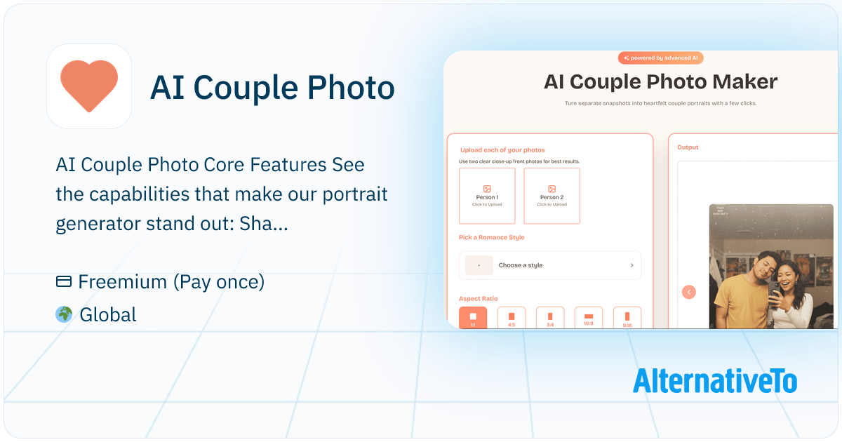 AI Couple Photo: Turn two photos into a photoreal couple portrait with ...