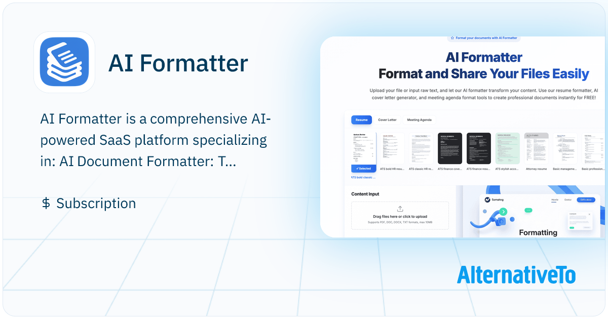 AI Formatter: Cutting-edge AI-powered document formatting platform that ...