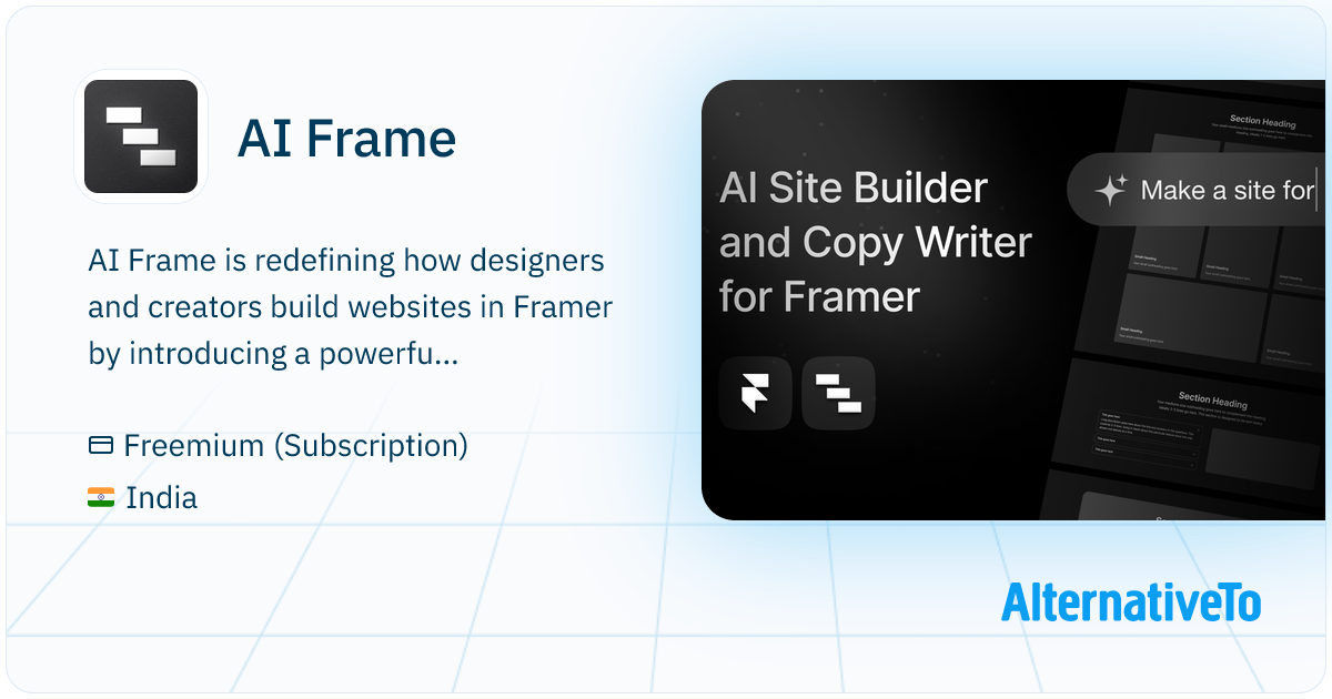 AI Frame: The AI Design Assistant Transforming Framer Workflows ...
