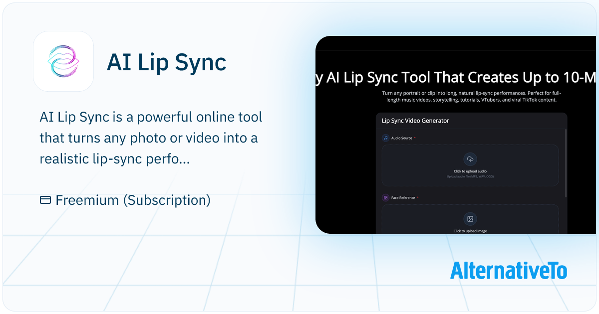 AI Lip Sync: Create realistic 10-minute lip sync videos from any photo ...