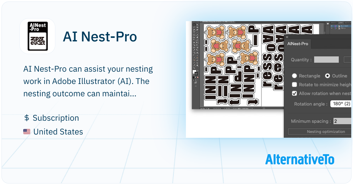 AI Nest-Pro: Nesting in Adobe Illustrator without changing the layer ...