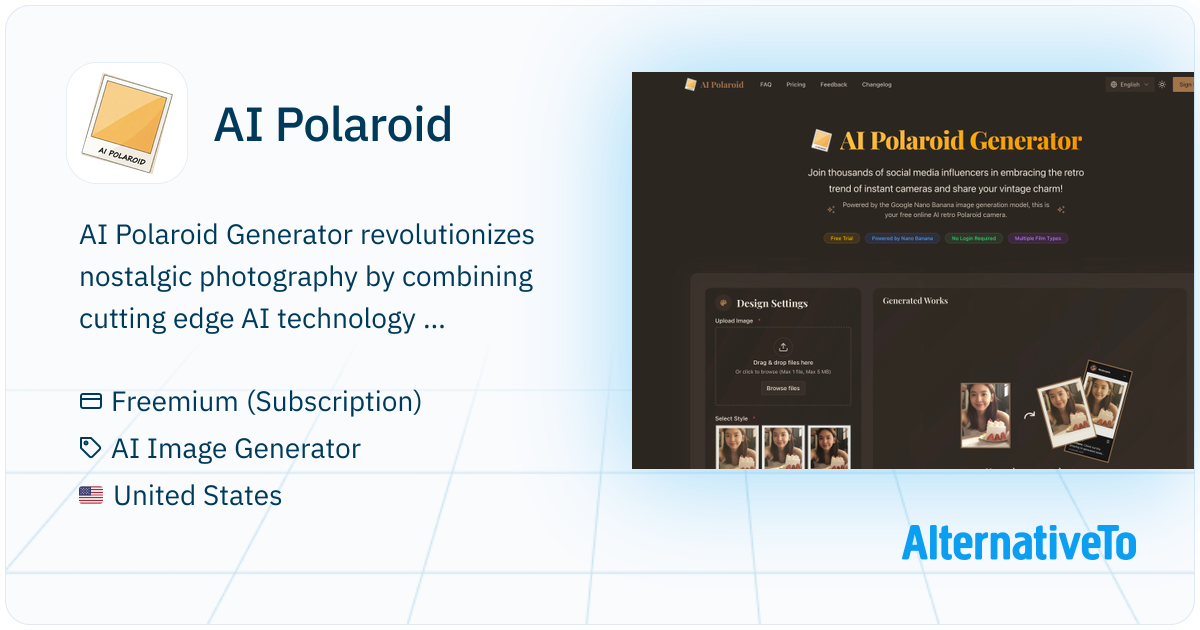 AI Polaroid: Generator instantly transforms photos into vintage ...