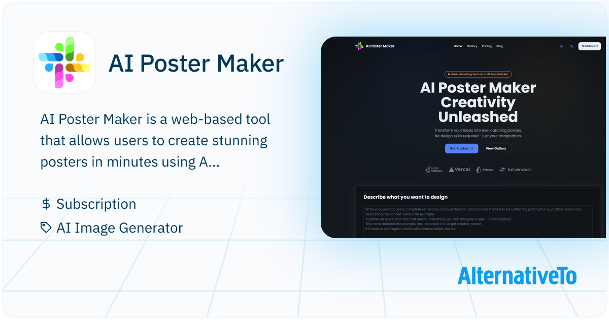 AI Poster Maker: Web-based tool that allows | AlternativeTo