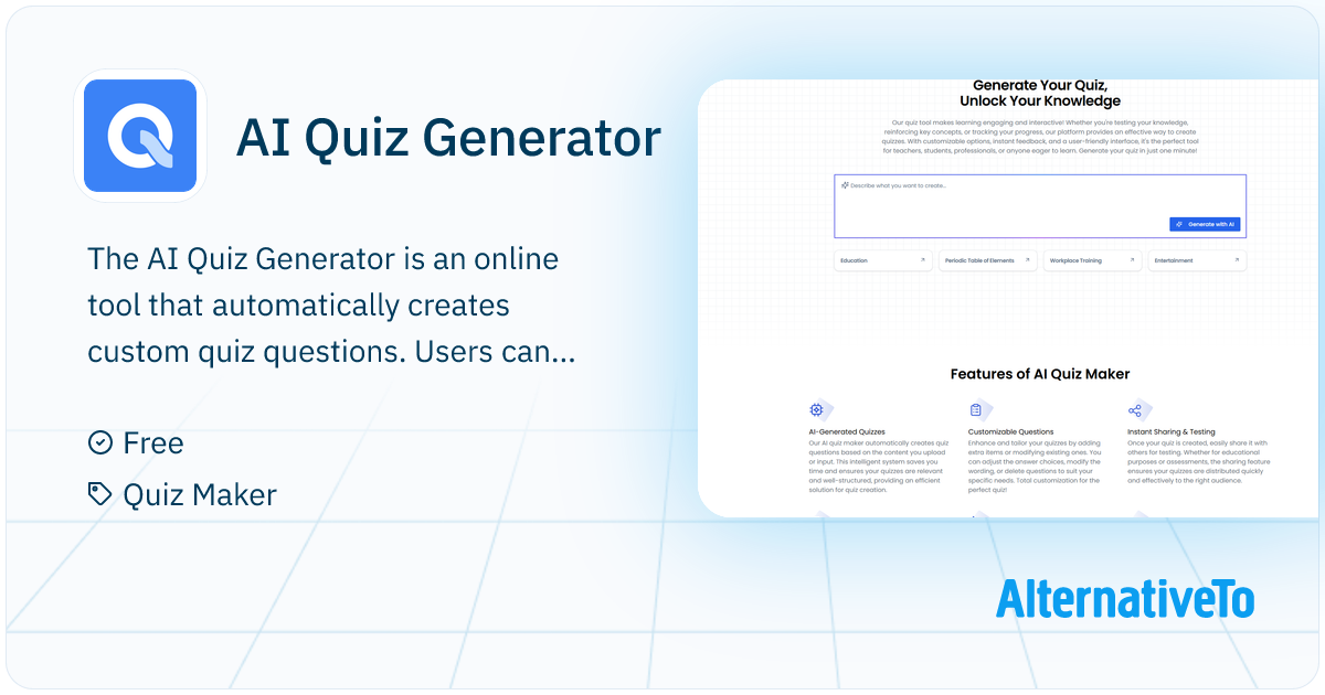 AI Quiz Generator: Create Quiz with AI Quiz Maker in Minutes ...
