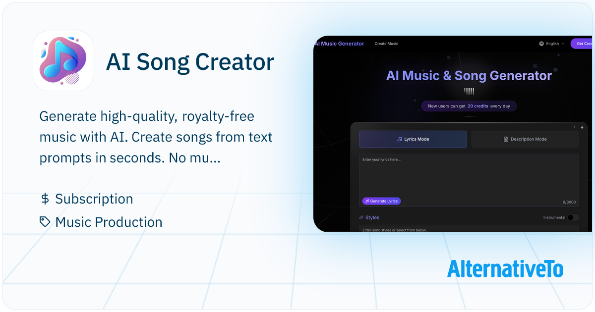 AI Song Creator: Generate high-quality, royalty-free music with AI ...