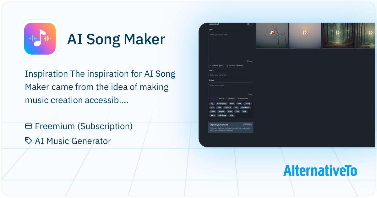AI Song Maker: AI-powered platform that turns text and lyrics into ...