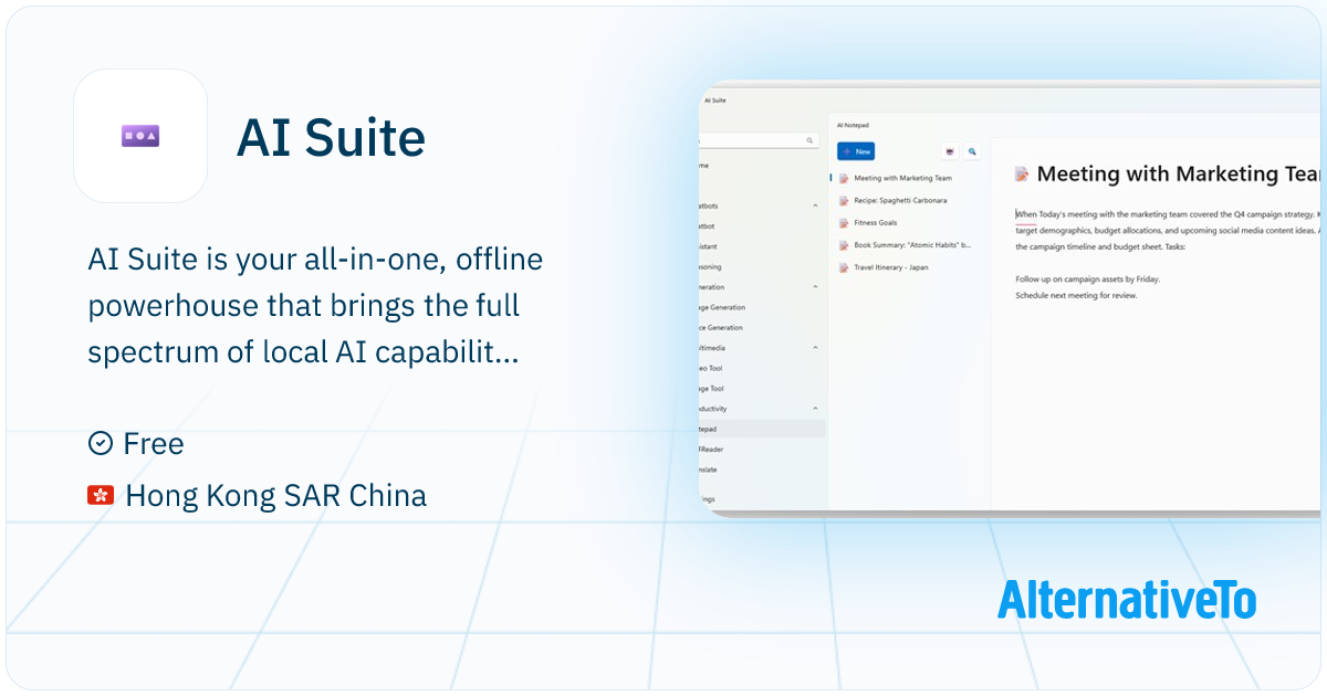 AI Suite: Is your all-in-one, offline powerhouse that brings the full ...