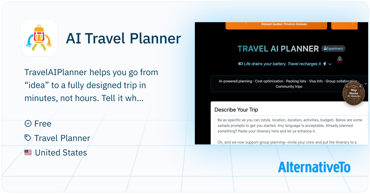AI Travel Planner: TravelAIPlanner instantly builds personalized ...