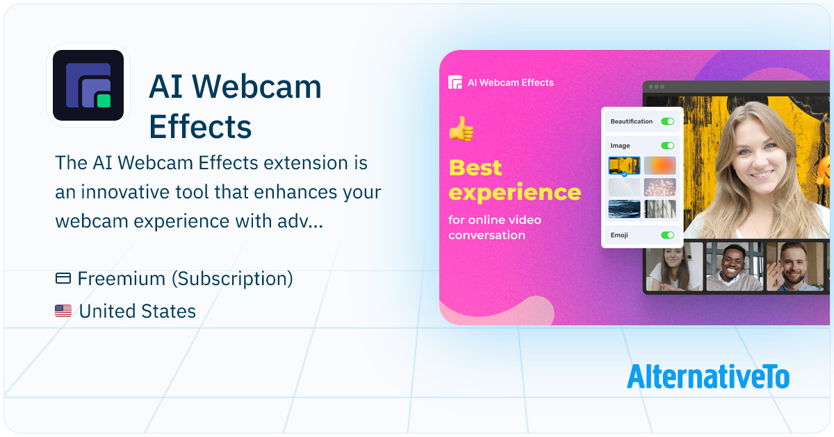 AI Webcam Effects: Easily add virtual backgrounds, background blur ...
