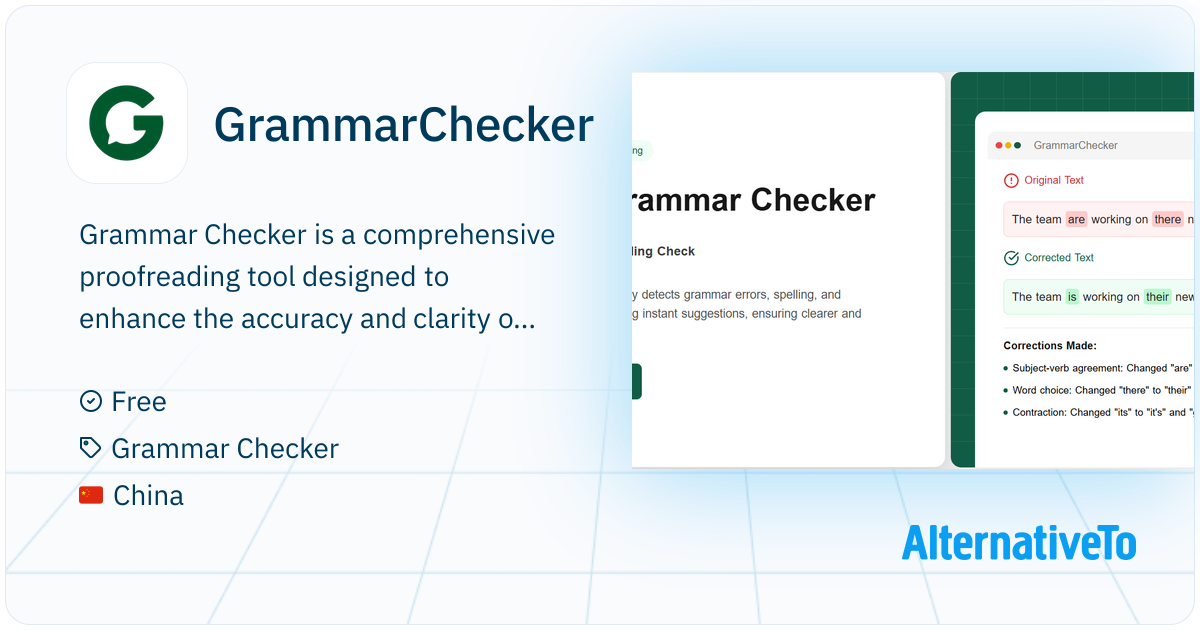 GrammarChecker: Grammar Checker is an advanced proofreading tool that ...