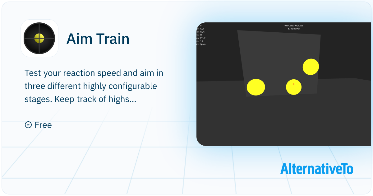 Aim Train: Don't delay, get on the Aim Train today! | AlternativeTo