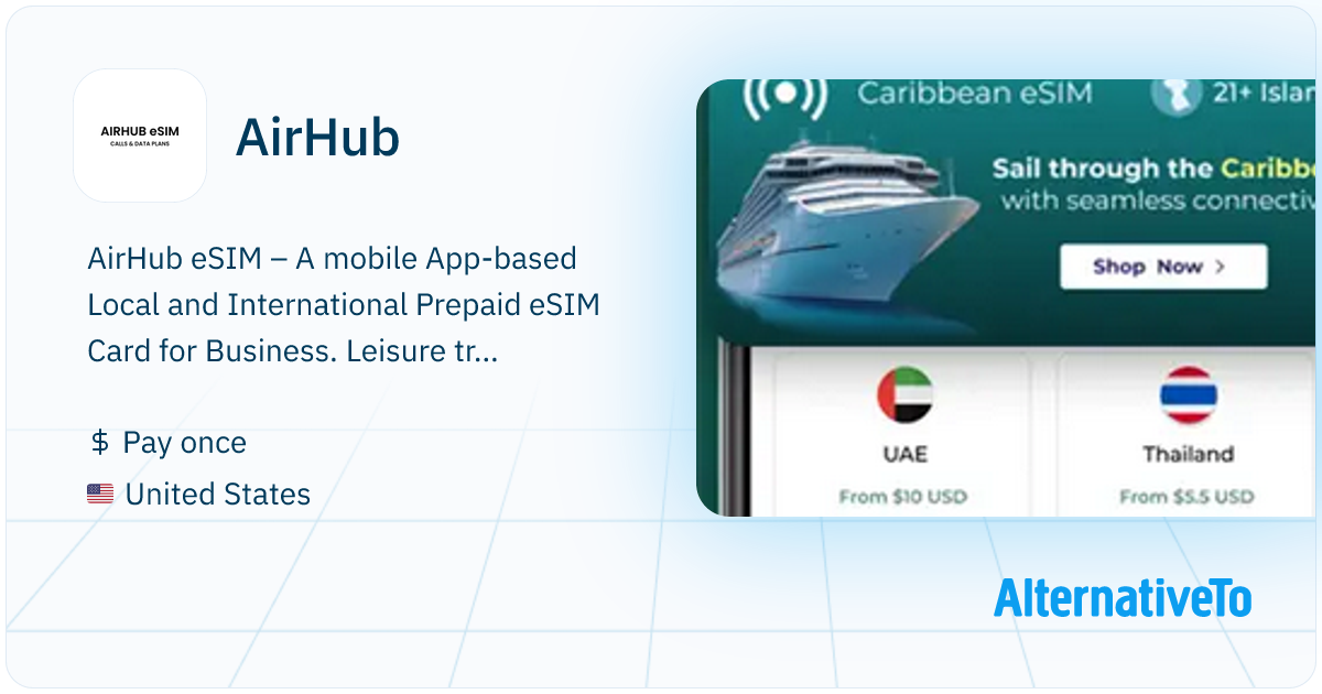 AirHub: ESIM cards for travelers | AlternativeTo