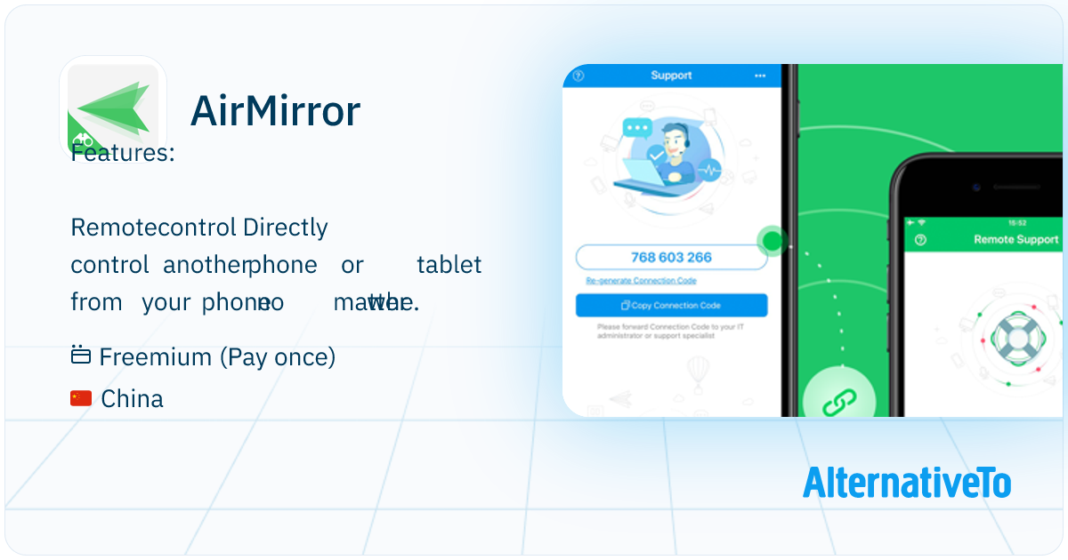 AirMirror: Smartphone remote support and remote control app ...