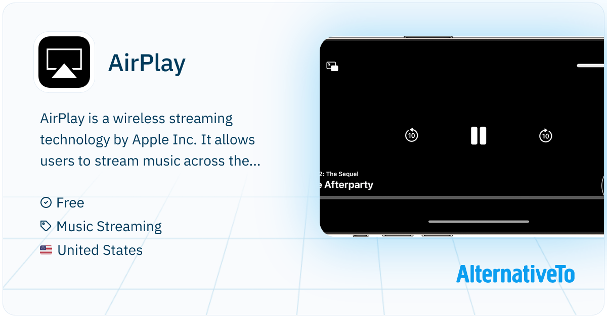 AirPlay: Stream music and multimedia wirelessly | AlternativeTo