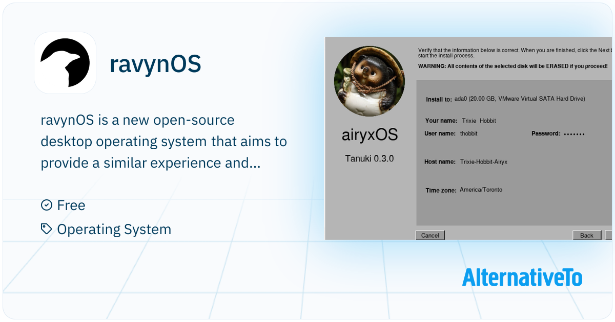 ravynOS: New open-source desktop operating system that aims to provide ...